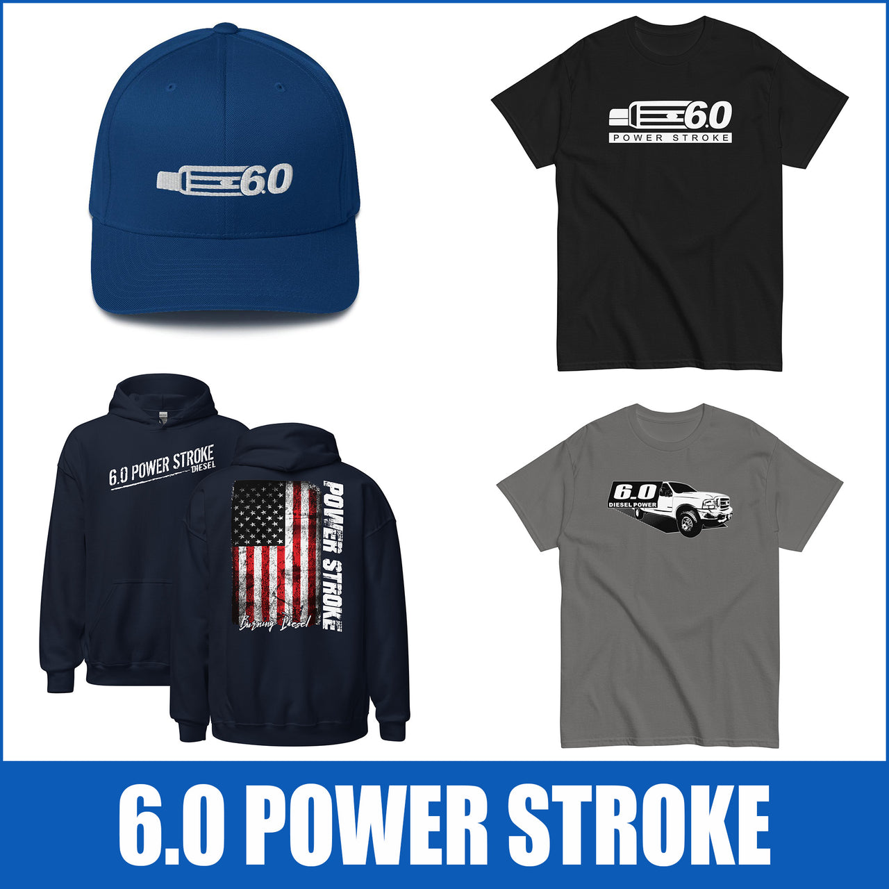 Power Stroke Diesel Truck Apparel From Aggressive Thread – Aggressive ...